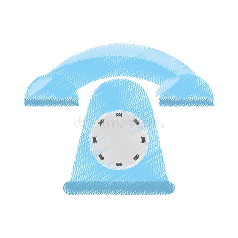 Drawing Telephone Call Communication Stock Illustration - Illustration ...