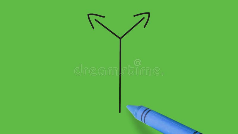 Drawing of Three Arrow on Green Background Stock Footage - Video of ...