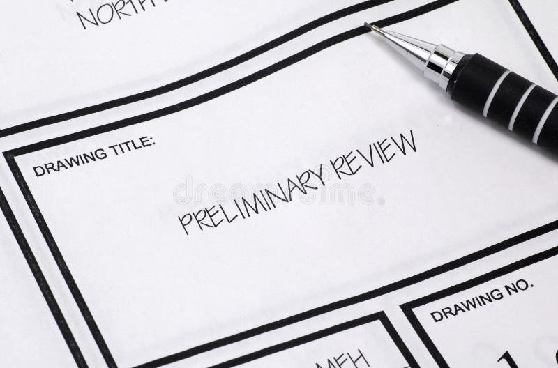 Drawing - Title Box stock image. Image of title, contractor - 78195