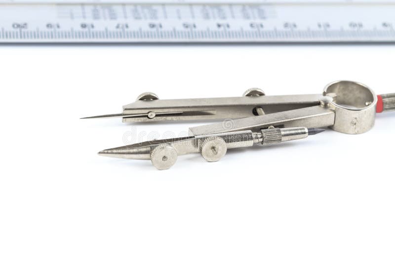 Compass and ruler stock photo. Image of radius, engineer - 11548464