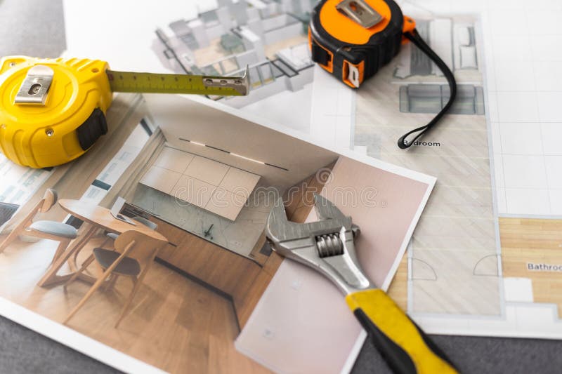 Drawing Tool and Project, Sketch Stock Photo - Image of business ...