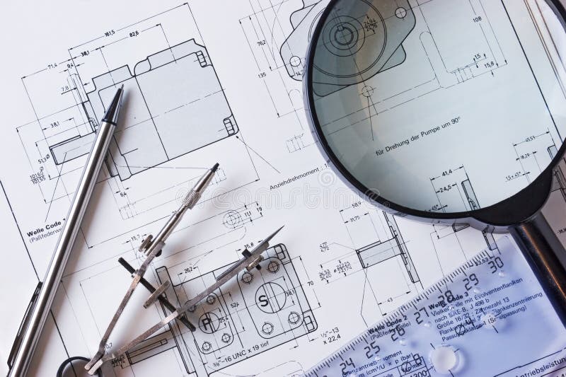 Drawing tools stock image. Image of circuit, drawing - 13270529