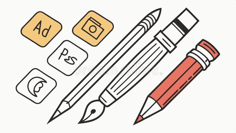 Drawing Tools Art, Creative Materials Vector Design Illustration ...