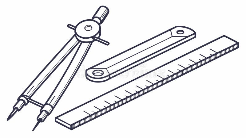 Compass ruler school stock vector. Illustration of mathematics - 80769550