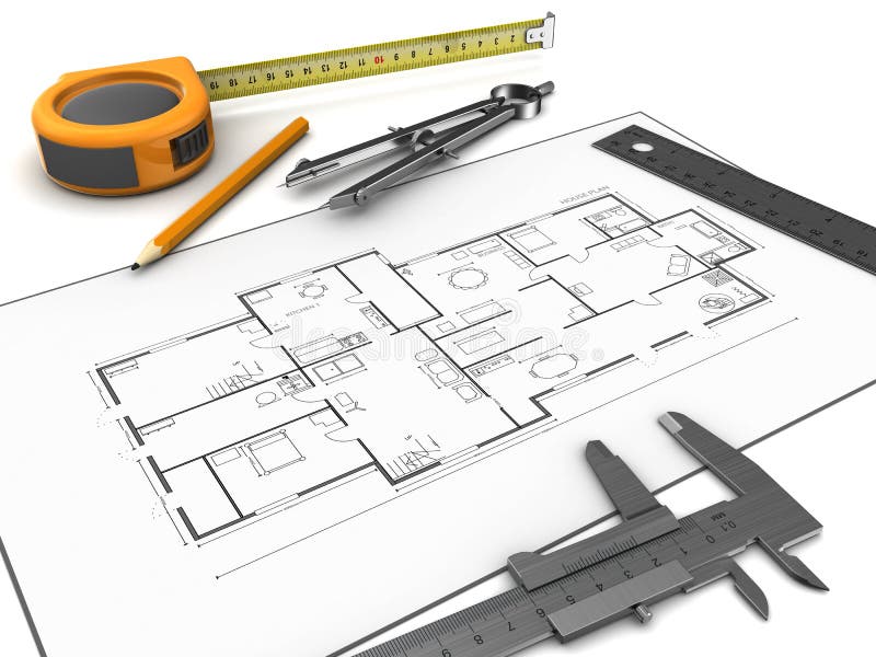 Drawing tools stock illustration. Illustration of planning - 45334676