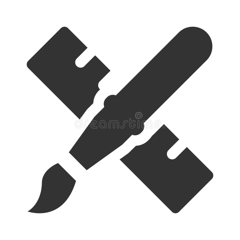 Drawing tools icon stock vector. Illustration of paintbrush - 279721732