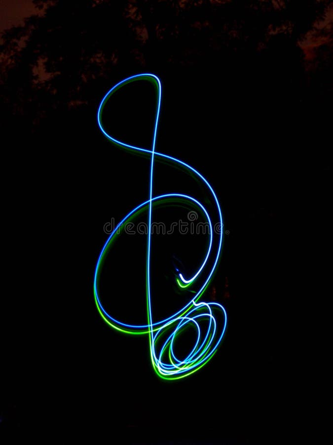 Glowing treble clef stock image. Image of treble, music - 99998187
