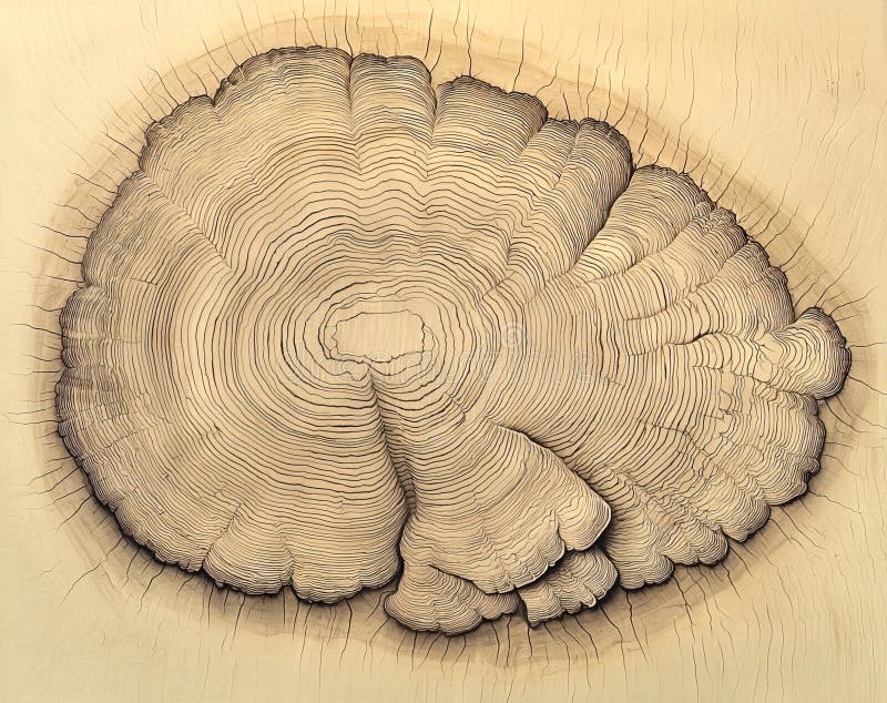 Tree Cross Section Drawing