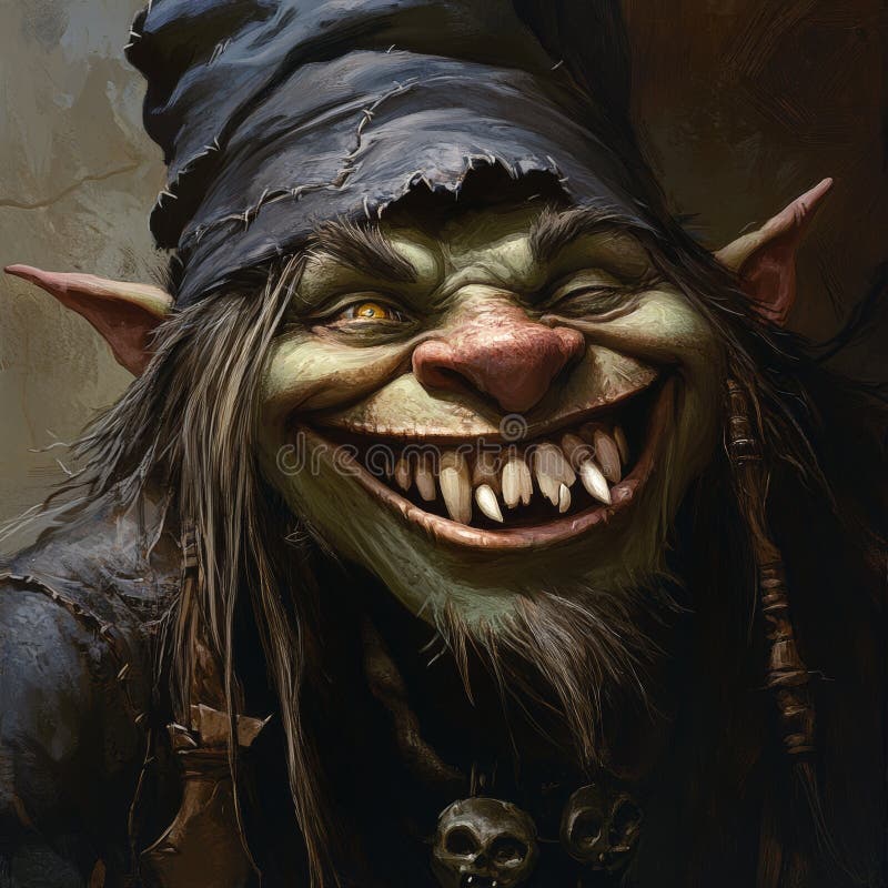 A Drawing of a Troll with a Hat on His Head Made Withgenerative AI ...