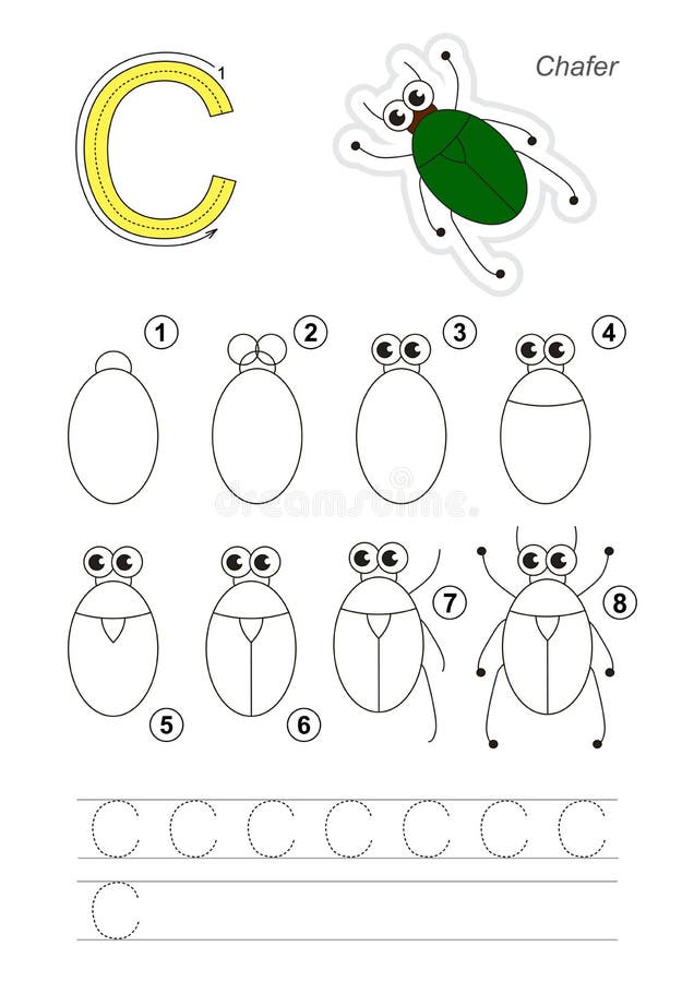 Cartoon Letter C Bug Stock Illustrations – 24 Cartoon Letter C Bug ...
