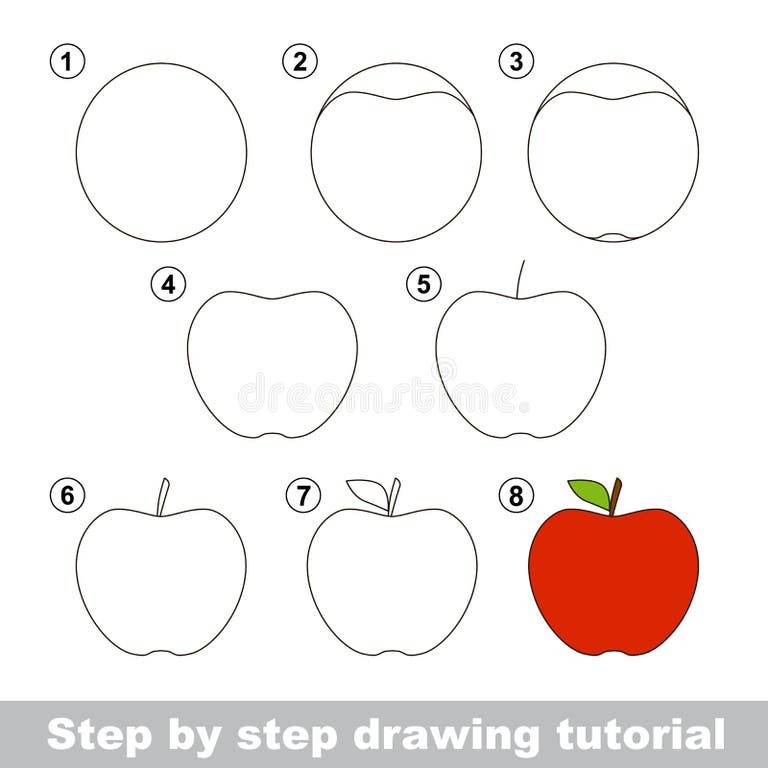 Apple Drawing Worksheet Stock Illustrations – 936 Apple Drawing ...