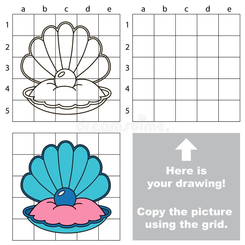 Drawing Tutorial for Kids. Educational Kid Game. Stock Vector ...