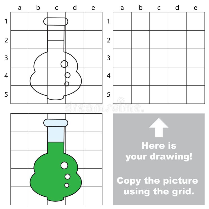Drawing Tutorial for Kids. Educational Kid Game. Stock Vector ...