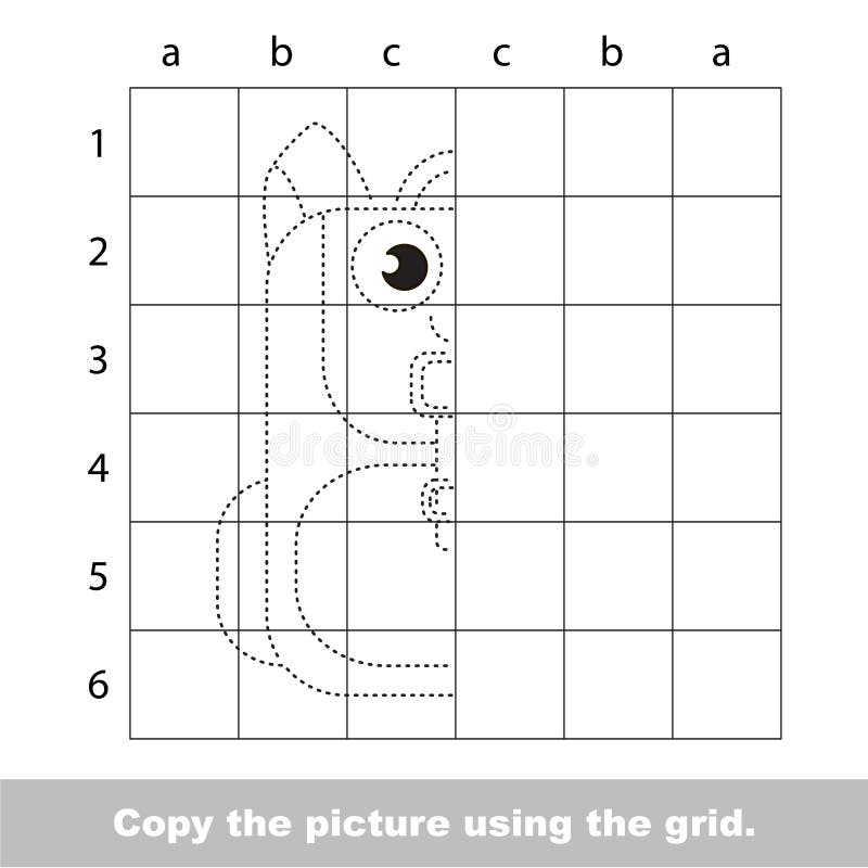 Drawing Tutorial for Kids. Educational Kid Game. Stock Vector ...