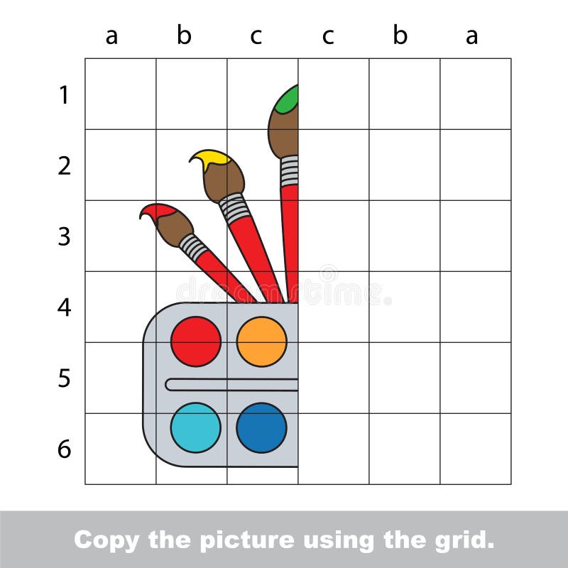 Drawing Tutorial for Kids. Educational Kid Game. Stock Vector ...