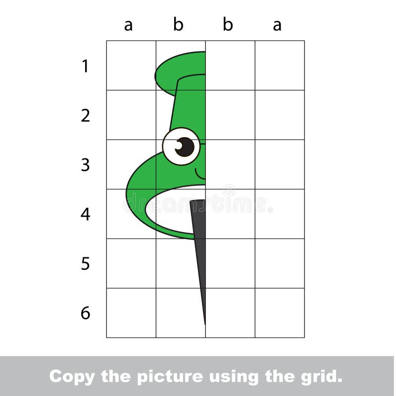Drawing Tutorial for Kids. Educational Kid Game. Stock Vector ...