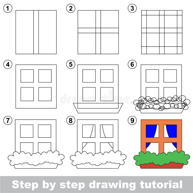 How to draw a Toy House stock vector. Illustration of educational ...