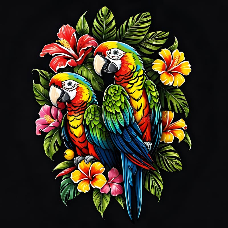 Parrots Drawing Stock Illustrations – 9,885 Parrots Drawing Stock ...