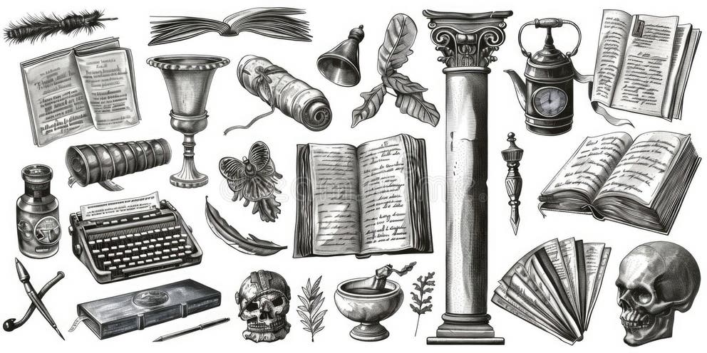 A Drawing of a Variety of Objects. Suitable for Educational Materials ...