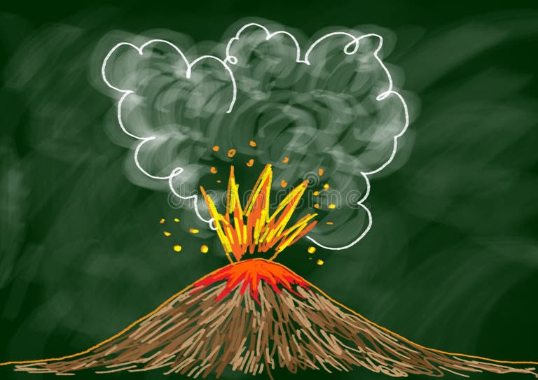 Volcano Drawing Stock Illustrations – 10,228 Volcano Drawing Stock ...