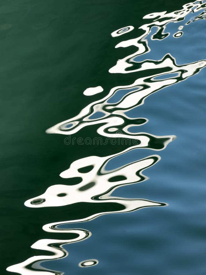 Drawing on the Water. Reflection in the Waves Stock Photo - Image of ...