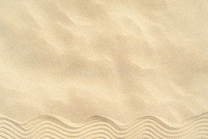 Drawing of Waves on the Sand on the Beach, Sand Pattern Stock Photo ...