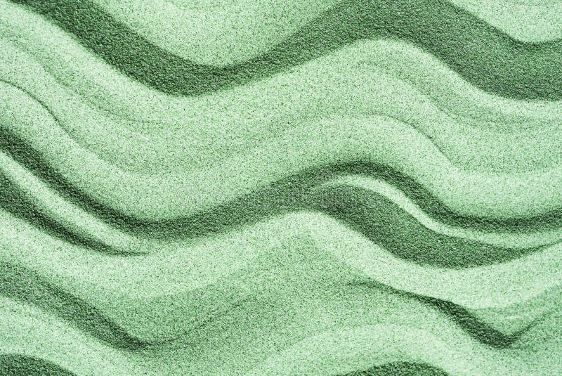 Drawing of Waves on the Sand on the Beach, Seamless Pattern Stock Photo ...