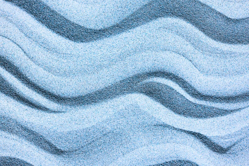 Drawing of Waves on the Sand on the Beach, Seamless Pattern Stock Image ...