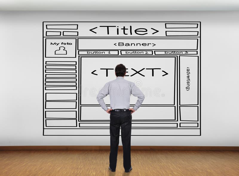 Drawing website stock image. Image of menu, element, line - 35835005