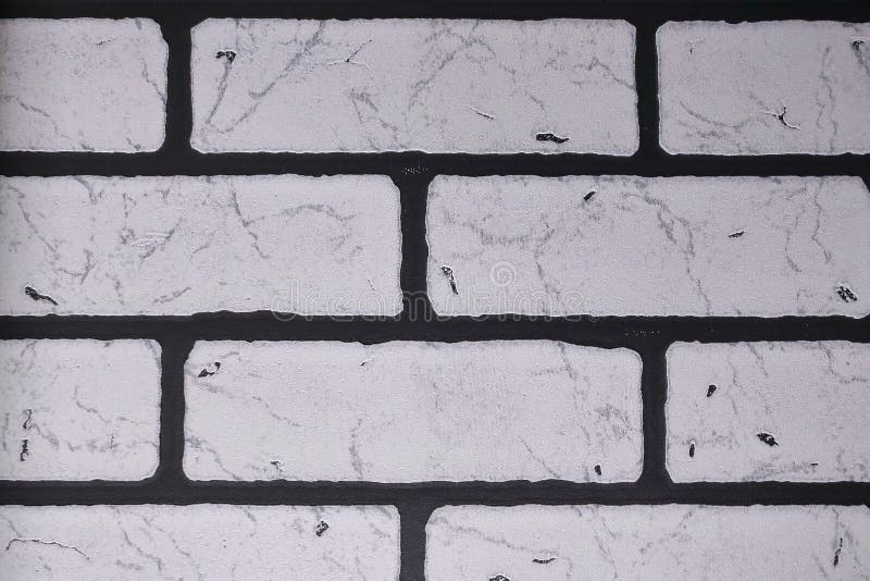 Drawing of White Bricks on the Wall, Background Stock Image - Image of ...