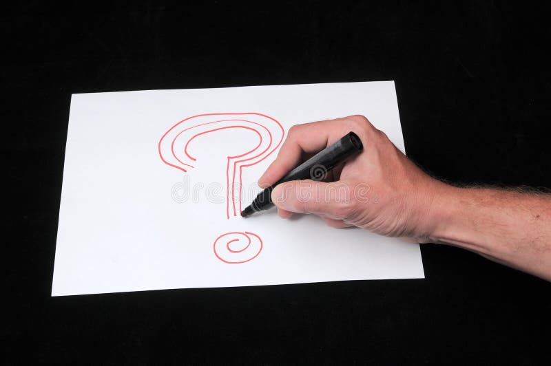 Drawing on a White Paper stock image. Image of education - 46078403