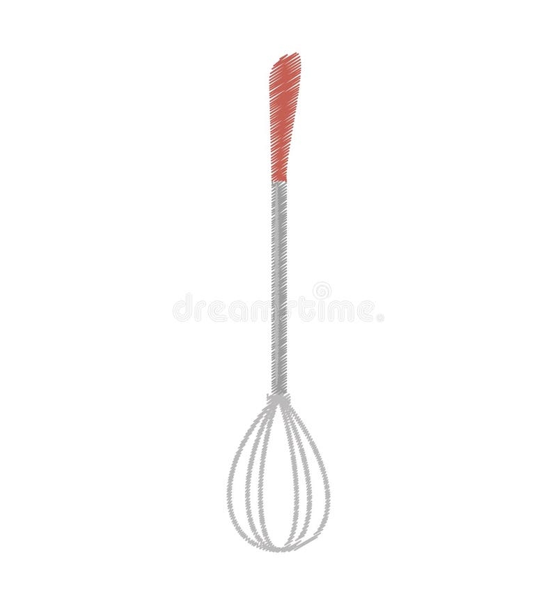 Drawing Wire Whisk Kitchen and Cooking Utensils Stock Illustration ...