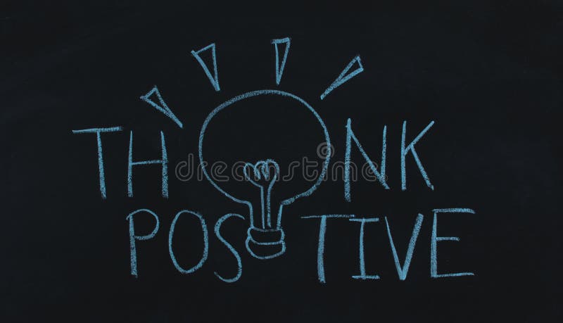 The Word Positive Thinking and Light Bulb Stock Photo - Image of idea ...