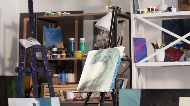 Drawing Workshop Interior Art Studio Class Room Stock Video - Video of ...