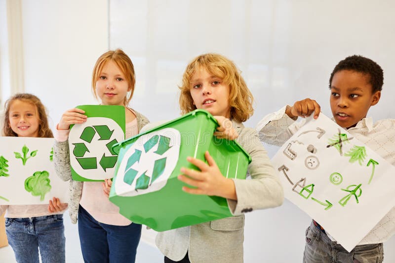 Drawings for Environmental Protection Recycling Project Stock Image ...