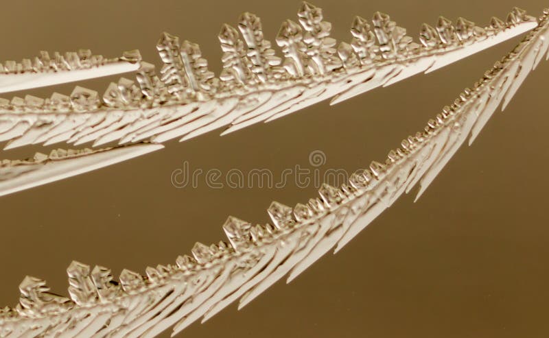 Drawings on the Glass in the Frost Stock Photo - Image of gold, sunset ...