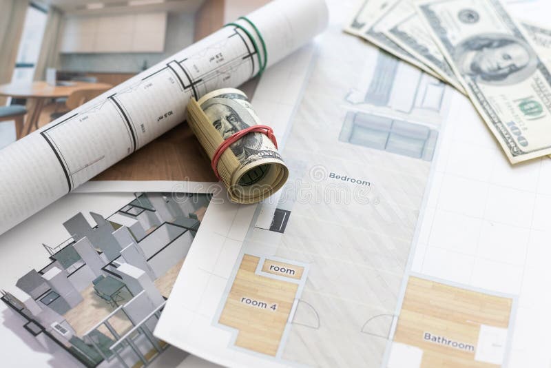 Drawings, Layout of the House, Documents, Calculator on the Desktop in ... Drawings, Layout of the House, Documents, Calculator on the Desktop in ...