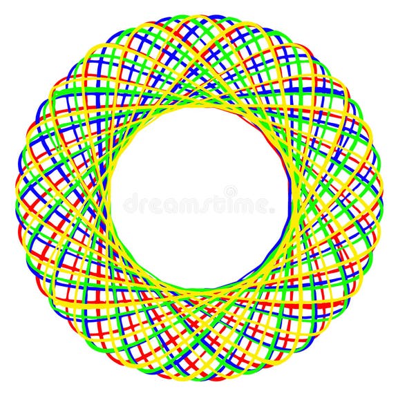 Drawings Made with the Spirograph Stock Vector - Illustration of ...