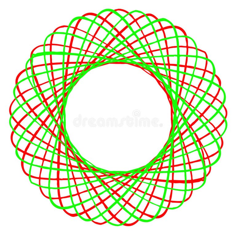 Drawings Made with the Spirograph Stock Vector - Illustration of ...