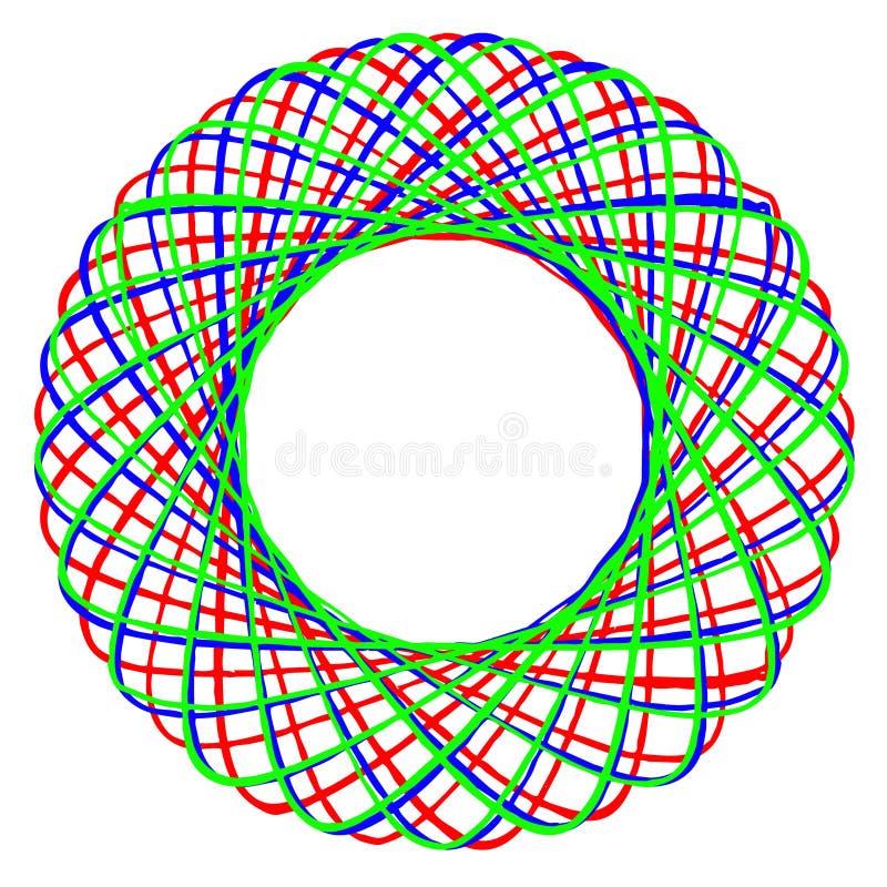 Drawings Made with the Spirograph Stock Vector - Illustration of ...