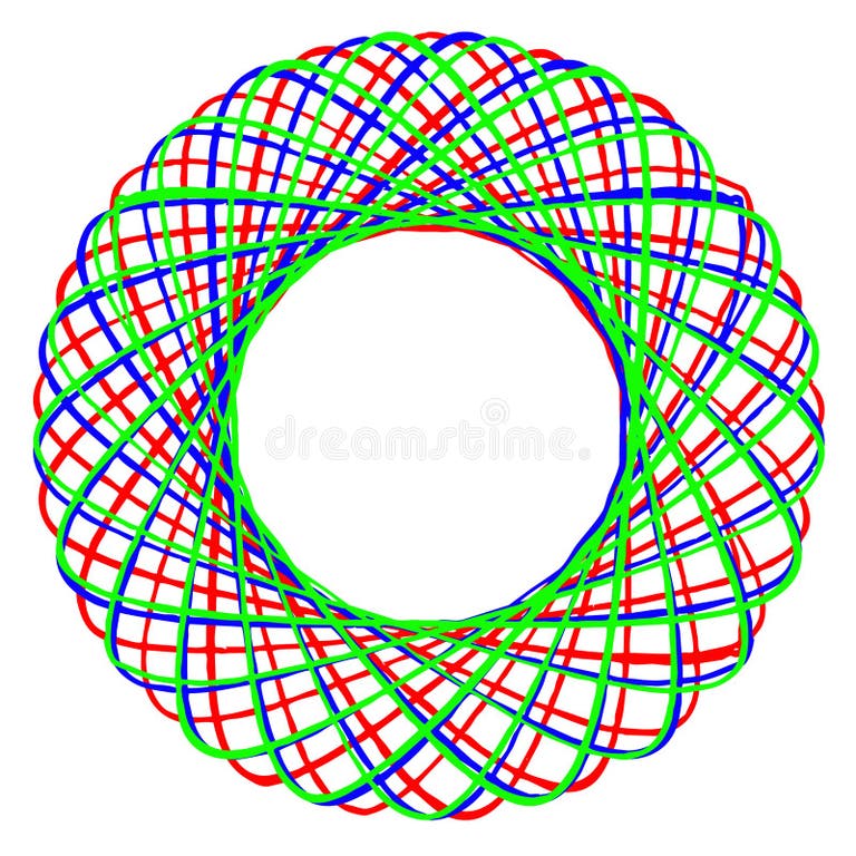 Drawings Made with the Spirograph Stock Vector - Illustration of ...