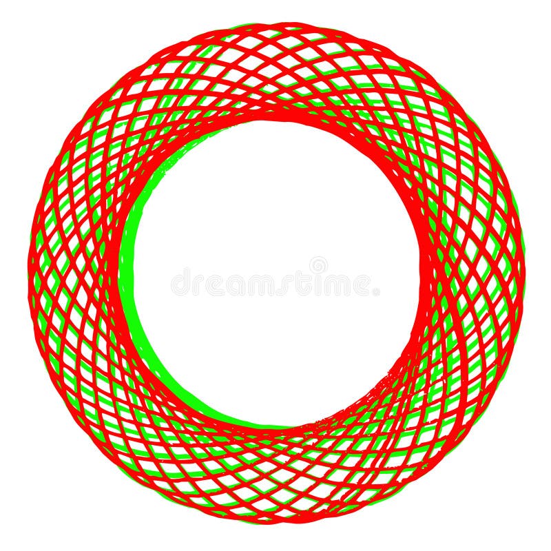 Drawings Made with the Spirograph Stock Illustration - Illustration of ...