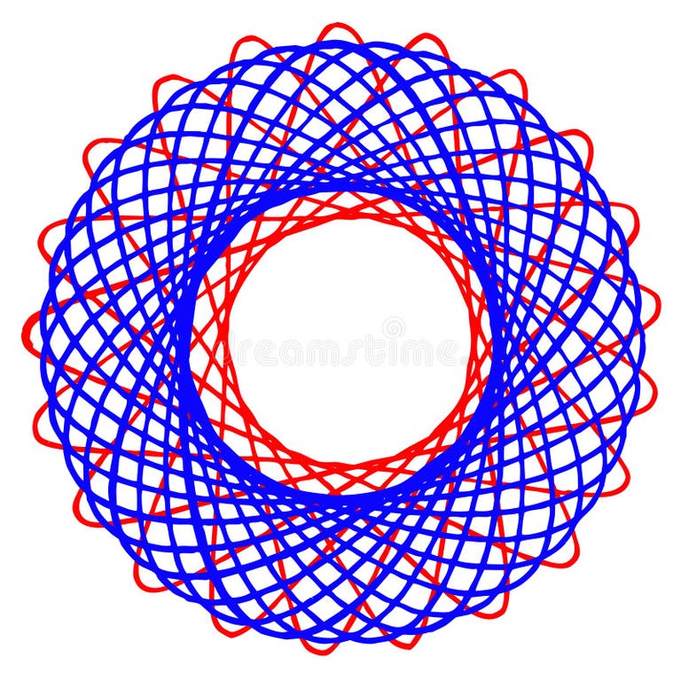 Drawings Made with the Spirograph Stock Vector - Illustration of ...