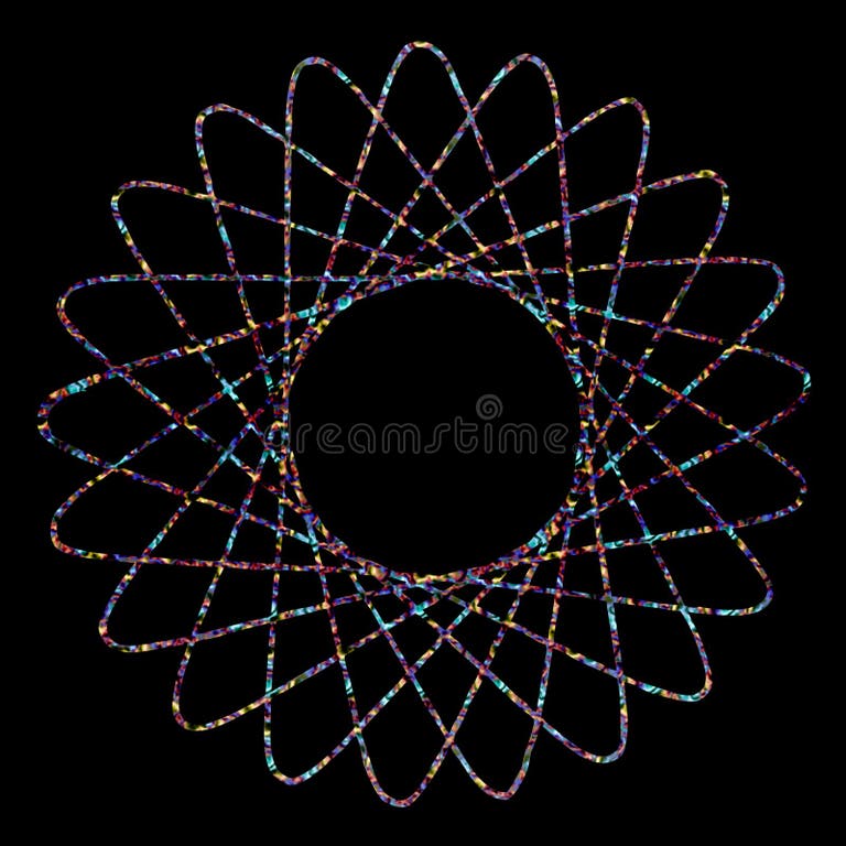Drawings Made with the Spirograph Stock Illustration - Illustration of ...