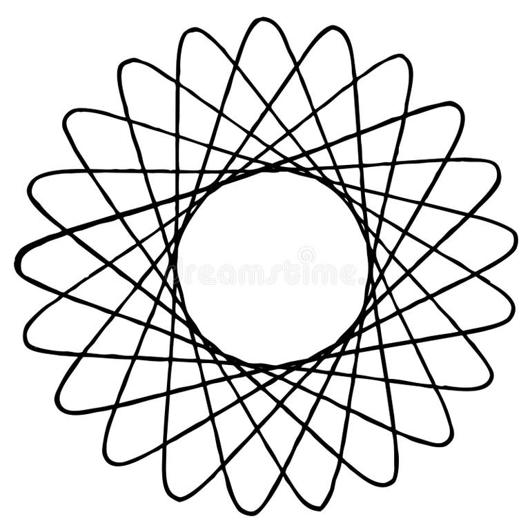 Drawings Made with the Spirograph Stock Vector - Illustration of ...