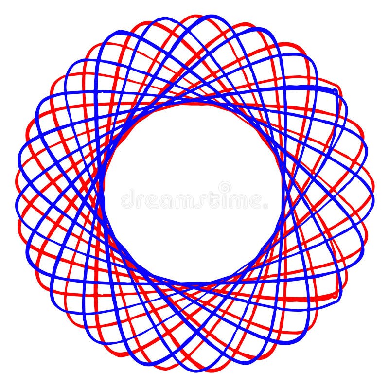 Drawings Made with the Spirograph Stock Vector - Illustration of ...