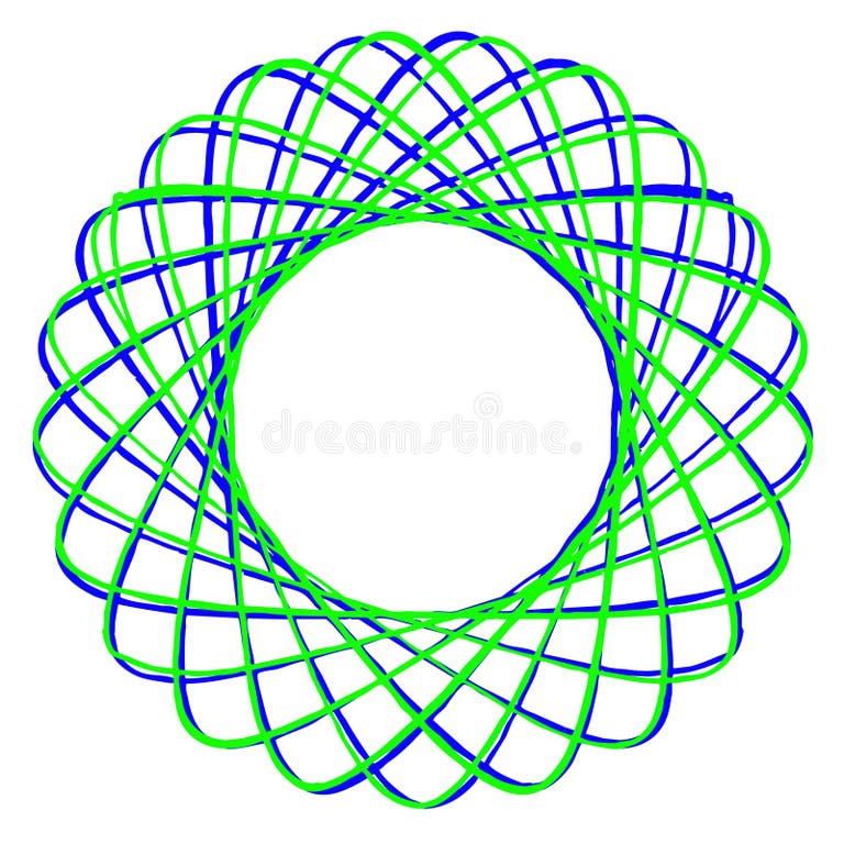 Drawings Made with the Spirograph Stock Vector - Illustration of ...