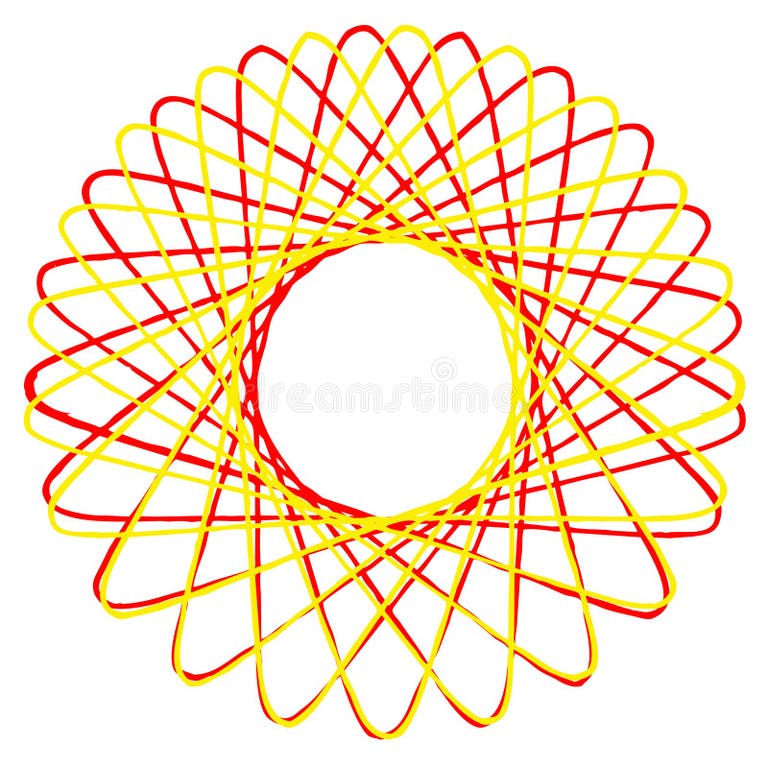 Drawings Made with the Spirograph Stock Vector - Illustration of ...