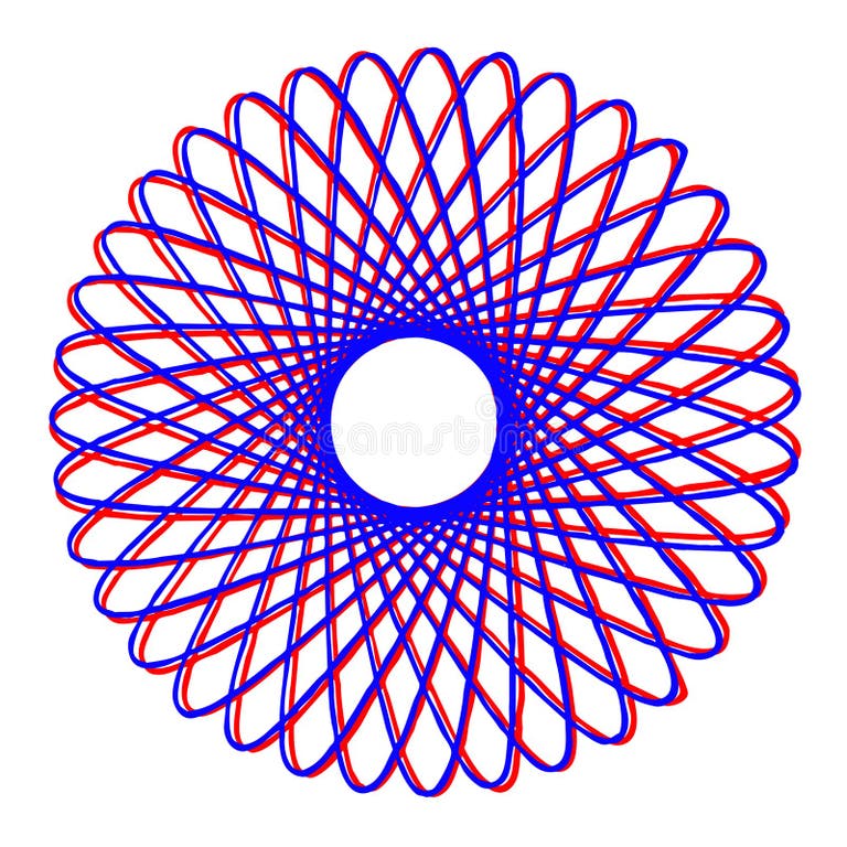 Drawings Made with the Spirograph Stock Vector - Illustration of circle ...