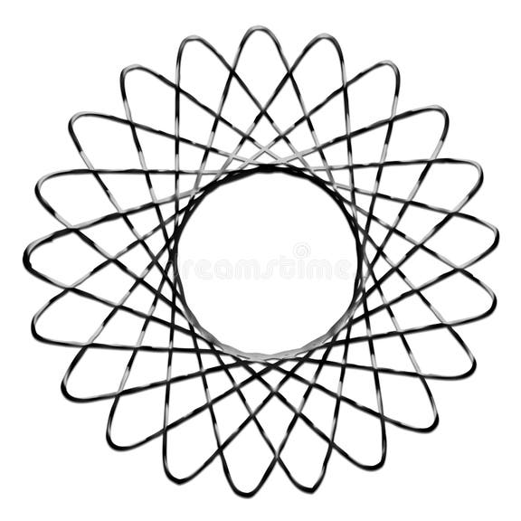 Drawings Made with the Spirograph Stock Illustration - Illustration of ...